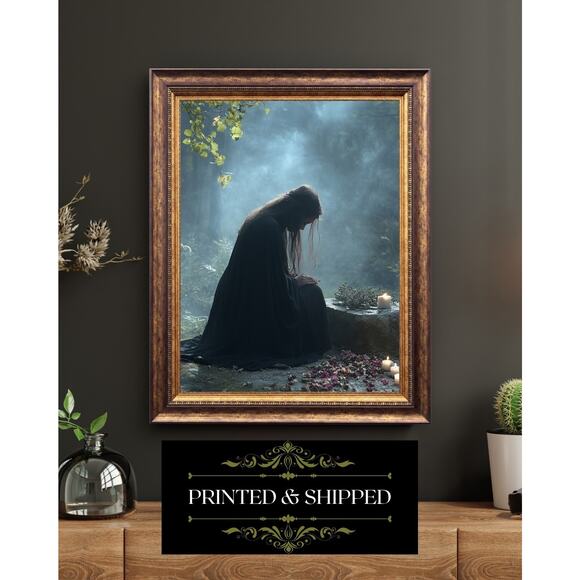 Art | Pagan Witch Forest Ritual Candle Altar Gothic Art Print | Poshmark